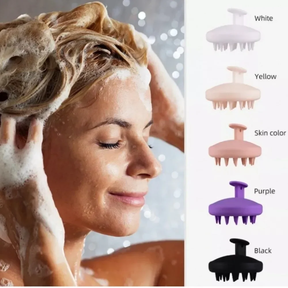 1 шт., однотонная ручная Массажная щетка для волос | AliExpress