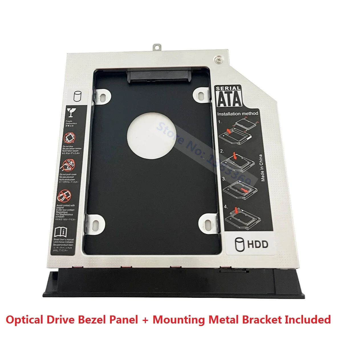 SATA 2nd Hard Drive SSD HDD Module Caddy Adapter Frame Tray for Lenovo ...