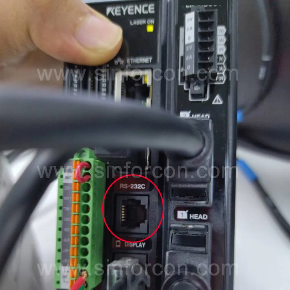 Cable de clonación DB9 RS232 PC a R6 para Keyence PLC CPU programa Cbl OP-486 Cable equivalente ...