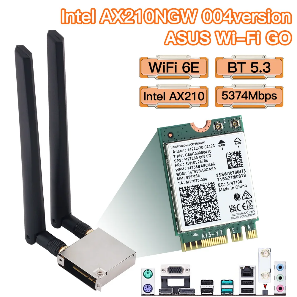 Wi-Fi карта Intel AX210 DERAPID для Asus | AliExpress