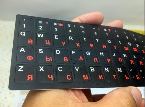 Russia keyboard layout sticker - купить недорого | AliExpress