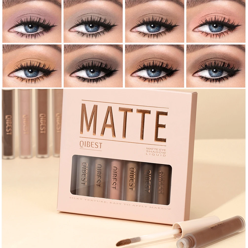 8 шт./коробка, коричневые Цветные Жидкие тени для век | AliExpress