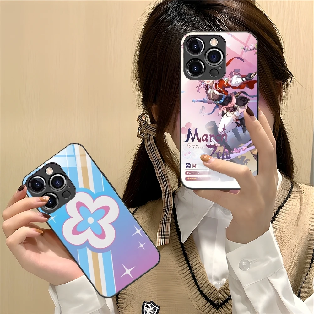 Honkai Star Rail March Mobile Phone Case for iPhone 16 15 14 13 12 11 X ...