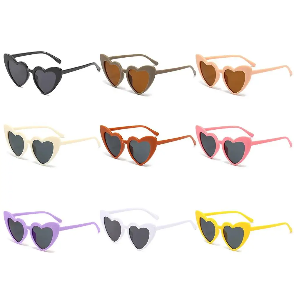 Розовые детские солнцезащитные очки в форме сердца для мальчиков и ...