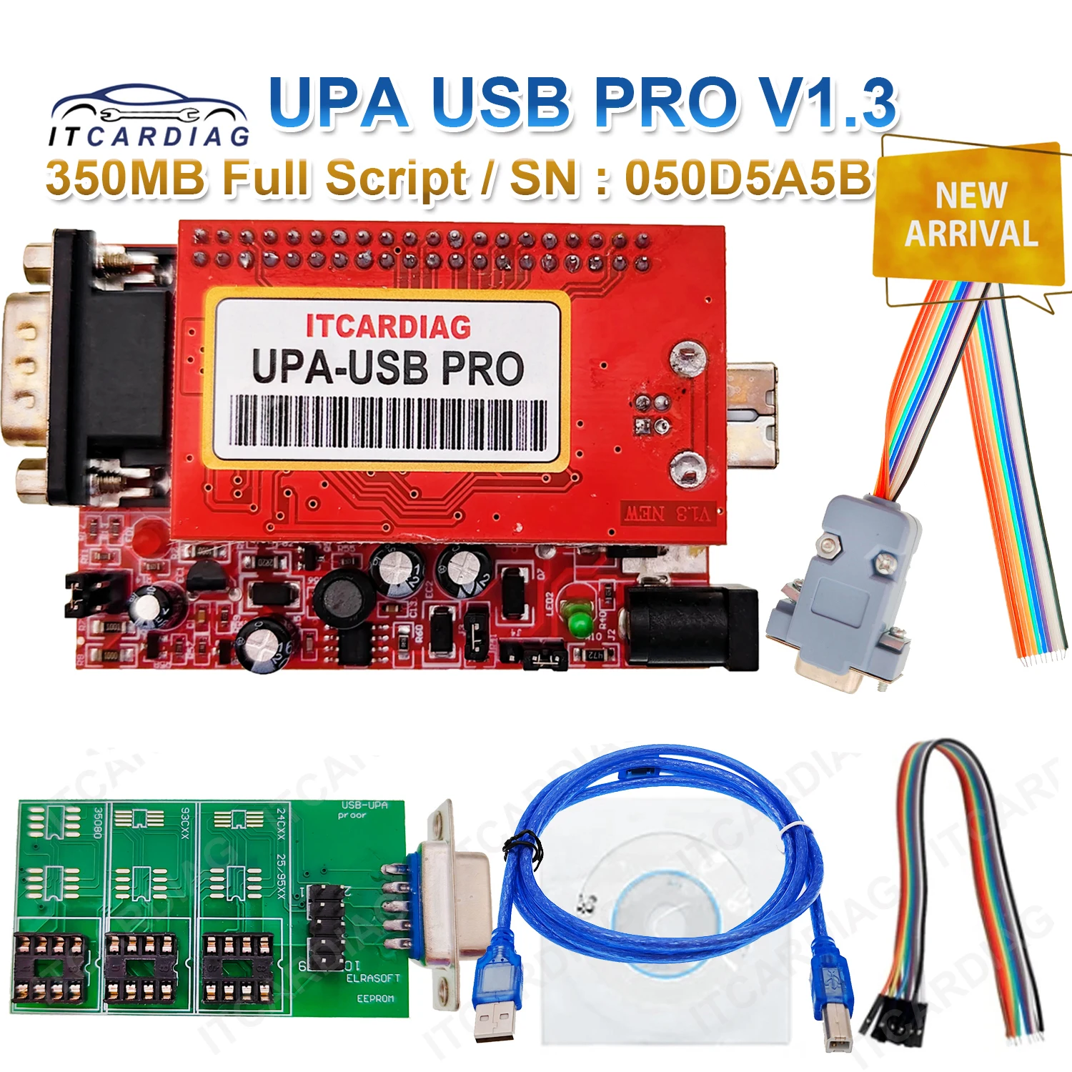 2024 UPA USB PRO V1.3 с тестовым кабелем SN:050D5A5B Настройка чипа ECU ...