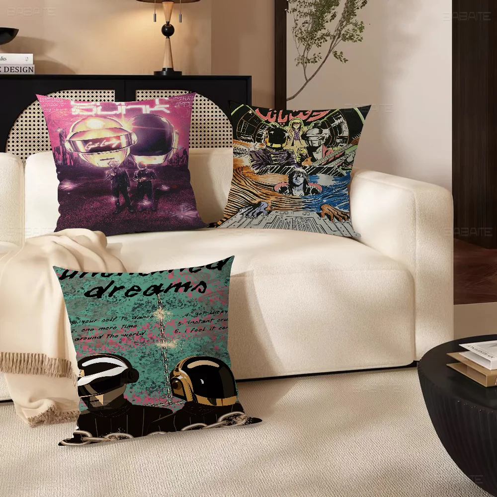 Daft Punk Pillowcase Toon Gift Cushion Cover Bedroom Home Sofa Chair ...