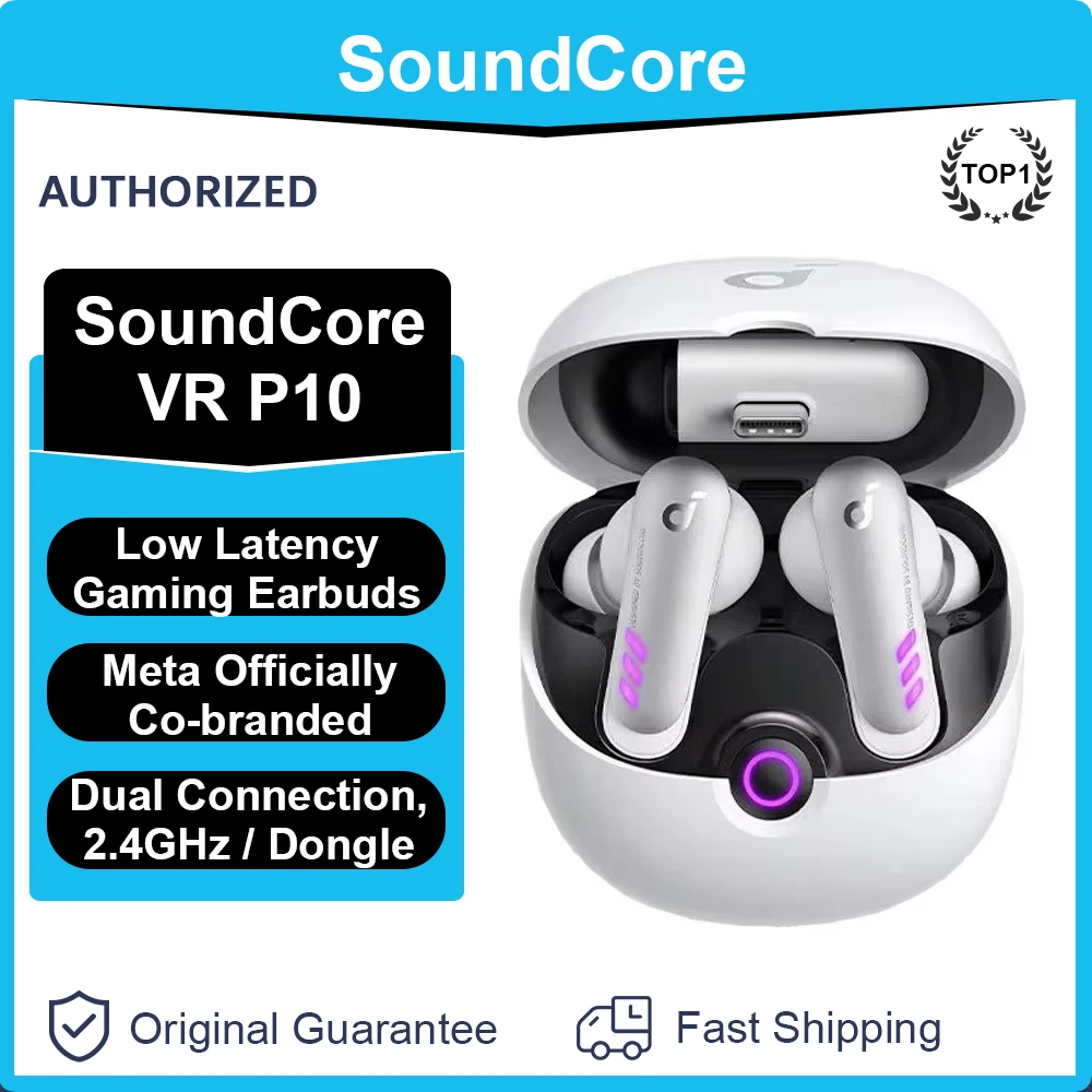 Беспроводные игровые наушники Soundcore VR P10, 30 мс | AliExpress