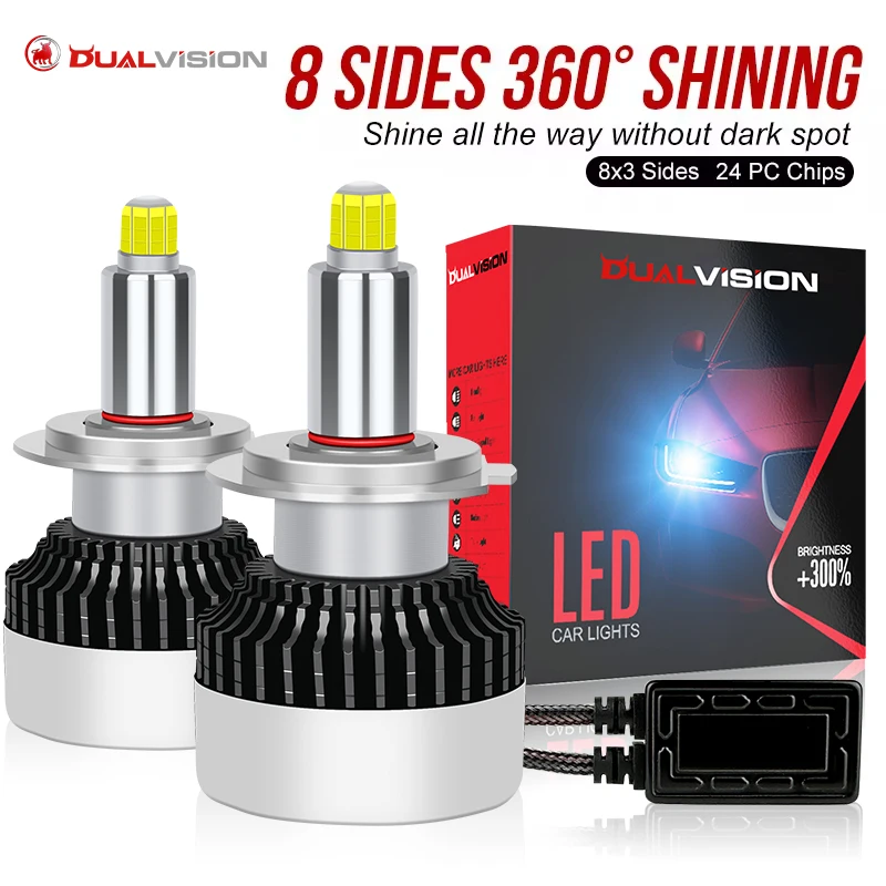 130W H7 светодиодный Canbus 360 H11 HB3 9005 HB4 9006 светодиодный Автомобильные фары, лампы ...