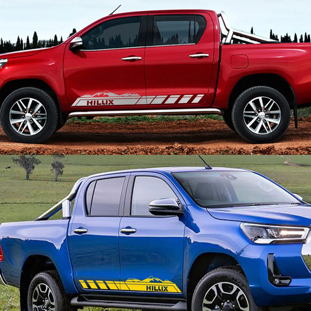Car Door Side Stripes Pickup Stickers for Toyota Hilux Vigo Revo Truck ...