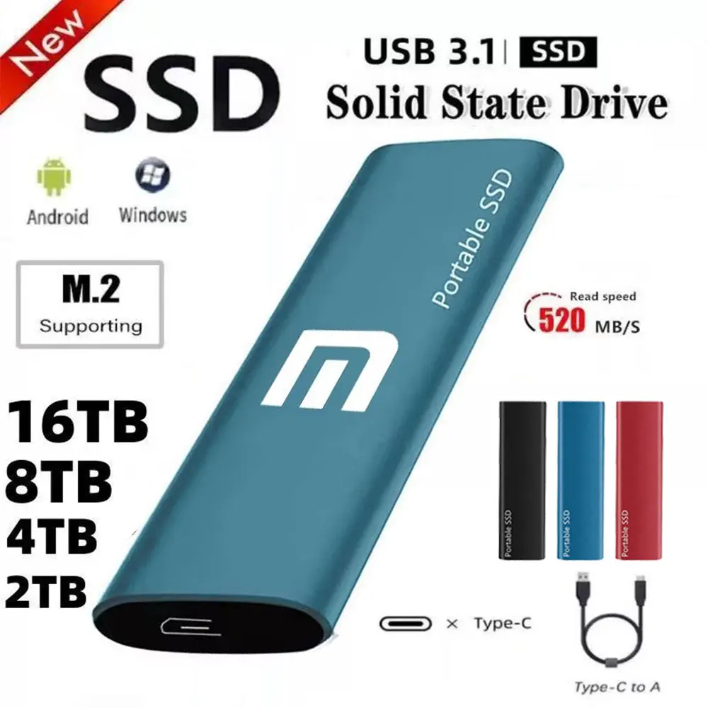Внешний SSD XMSJ 1 ТБ USB3.1 | AliExpress