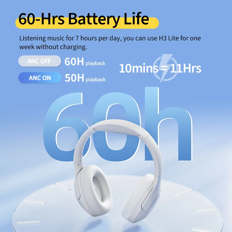 Беспроводные наушники QCY H3 Lite ANC | AliExpress