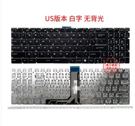 US клавиатура для MSI MS-16J1 MS-16J2 MS-16J3 MS-16J4 MS-16H5 MS-16H4 ...