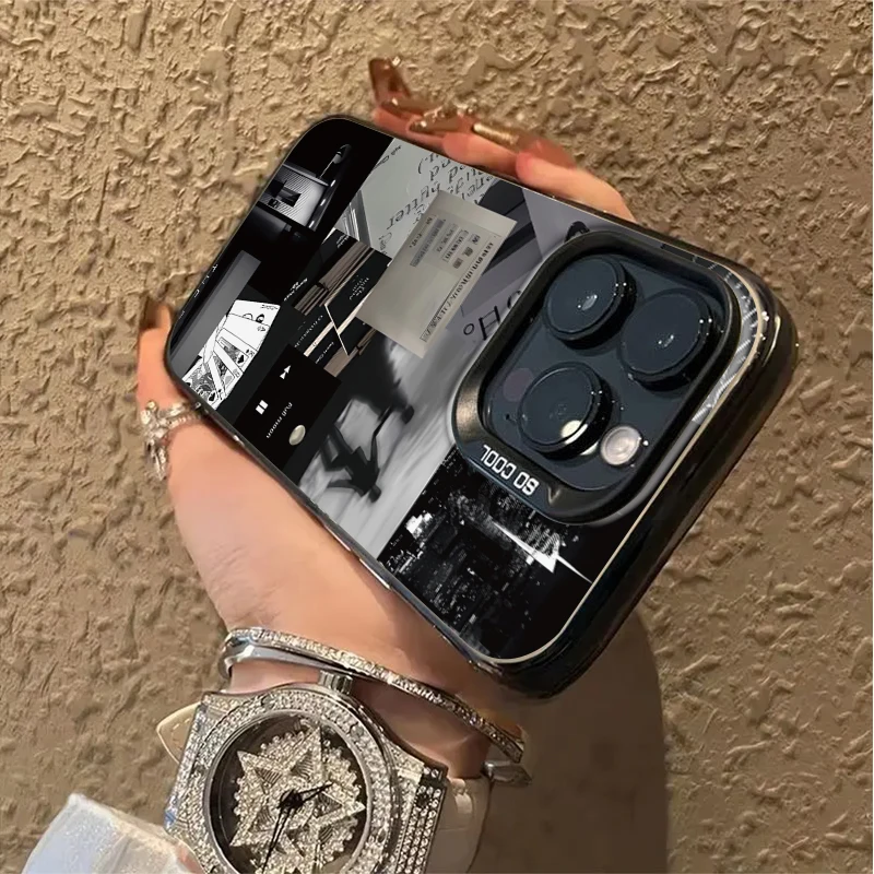 Retro Label Stickers Plating Phone Case for Oppo A3x A60 A79 A98 A1 A78 ...