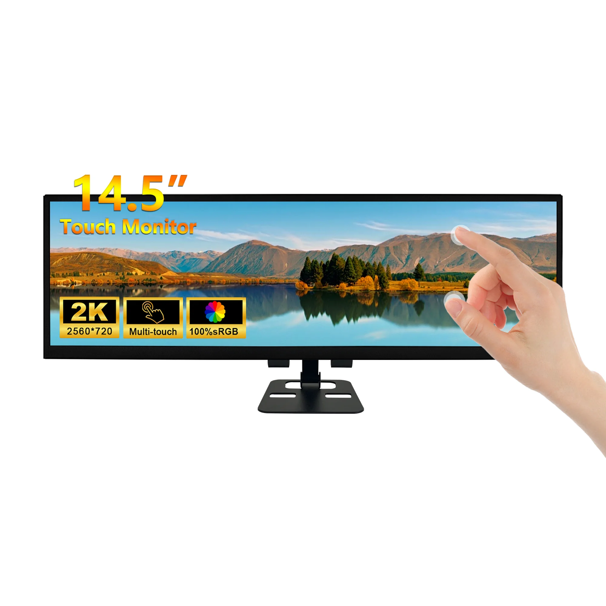 Wisecoco 14,5 дюймовый сенсорный монитор 2K | AliExpress