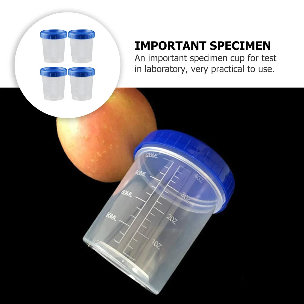 Specimen Cups Cup Urine Sample Containerlids Sterile Measuring Stool ...