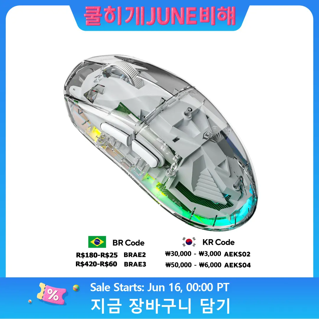 AULA SC660 игровая мышка беспроводная,2.4G беспроводной / Bluetooth ...