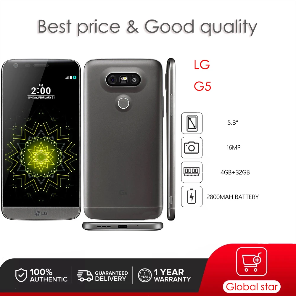 Смартфон LG G5, 4/32ГБ, Б/у | AliExpress