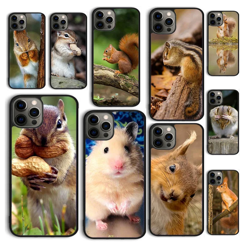 Autumu Cute Kawaii Hamster Phone Case Cover for iPhone 16 15 12 mini 11 ...