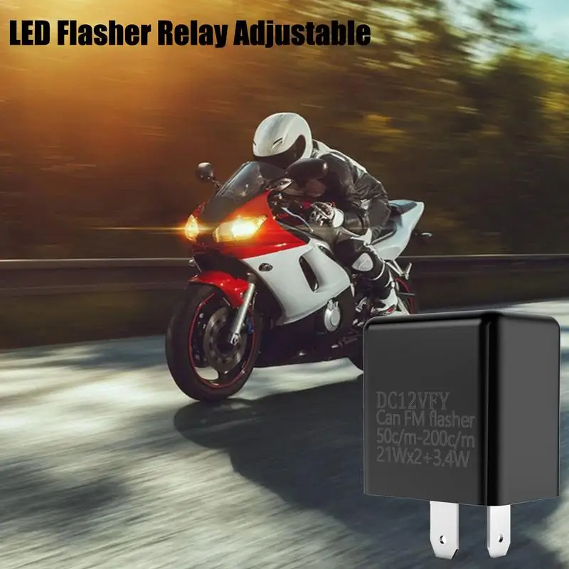 Turn Signal Flasher Relay 12V 2 Pin Speed LED Motorcycle Flasher ...