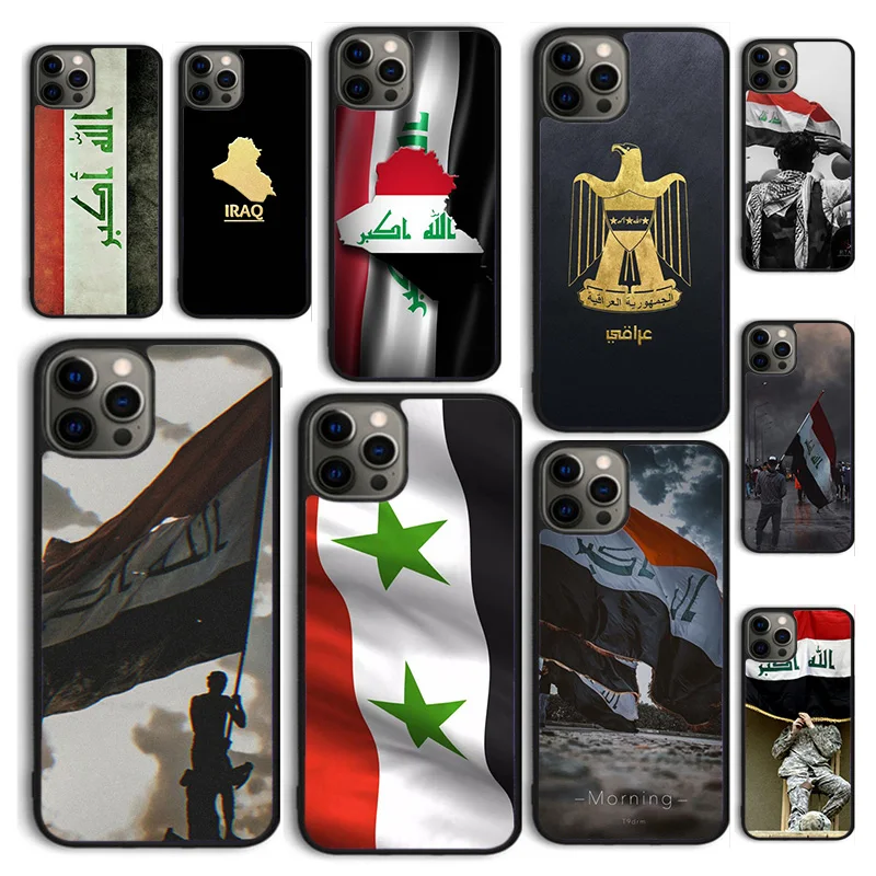 Autumu Iraqi Iraq National Flag Phone Case Cover for iPhone 16 15 12 mini 11 13 14 Pro Max SE ...