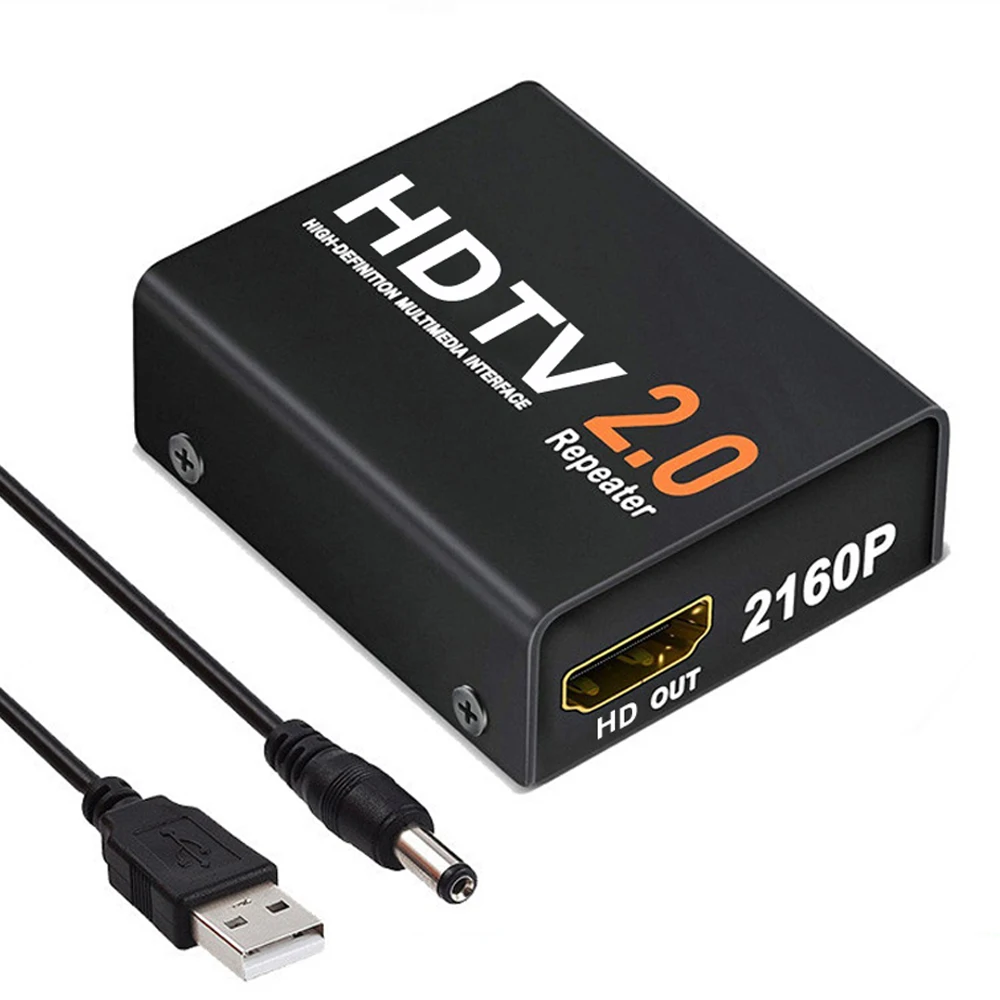 HDMI-совместимый повторитель 2.0, удлинитель-усилитель, поддержка 4K ...