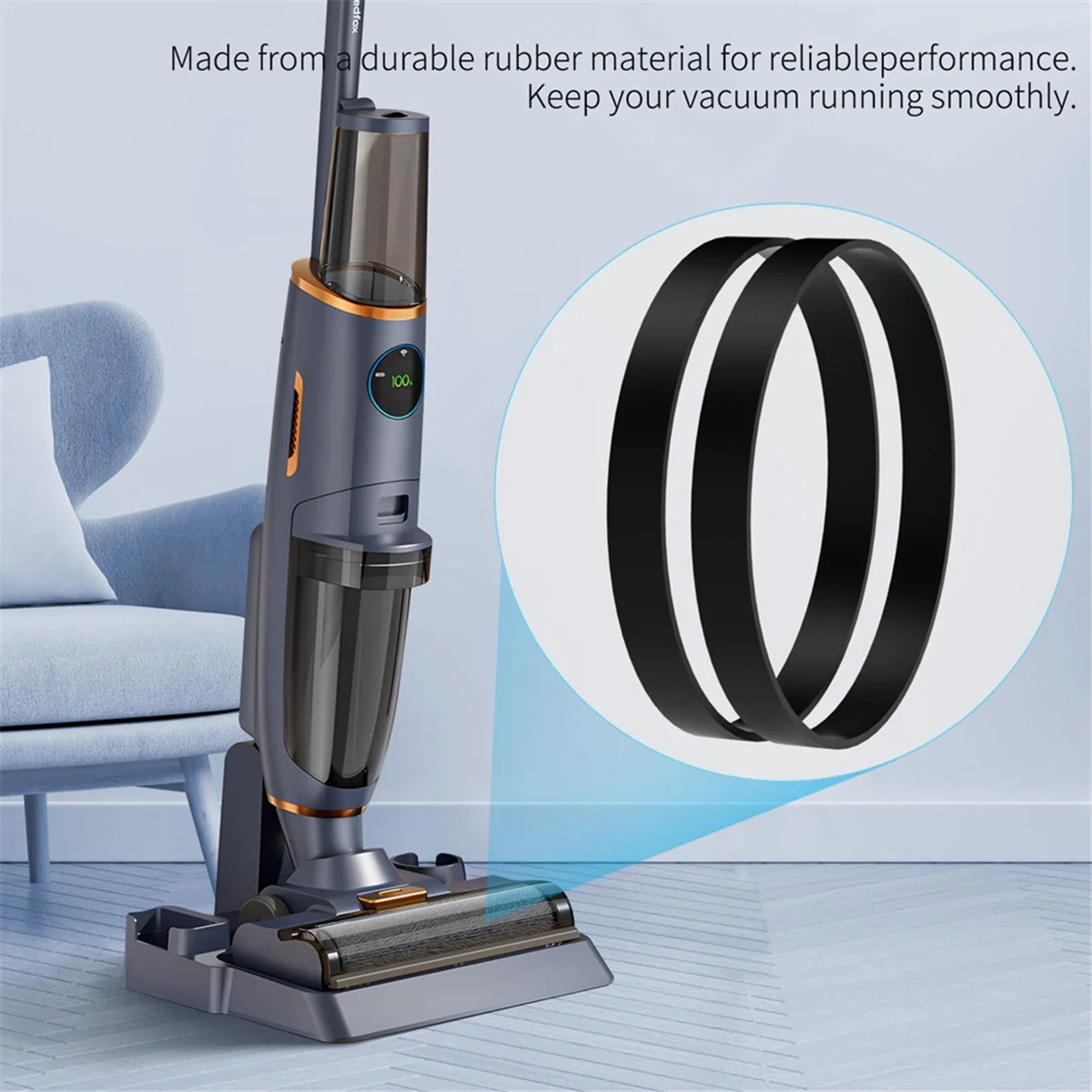 2 шт. сменные ремни, подходящие для пылесосов 7/9/10/12/14, запасные ...