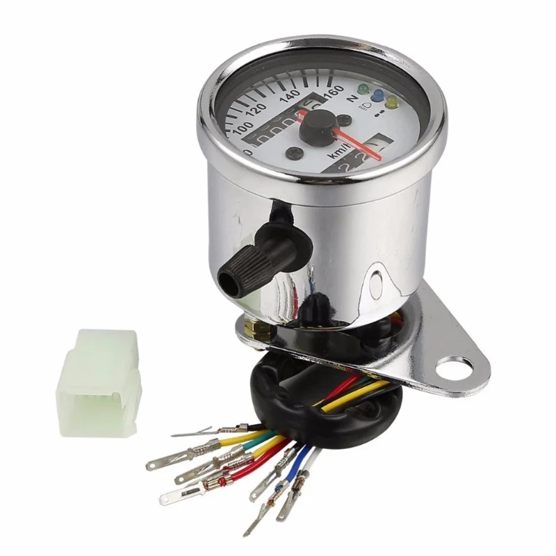12V Motorbike External Speedometer Dual Tachometer with Digtal Display ...