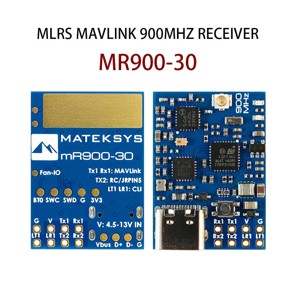 MATEK MATEKSYS MR900-30 RX TCXO MLRS MAVLINK 900 МГц 868 МГц 915 МГц ...