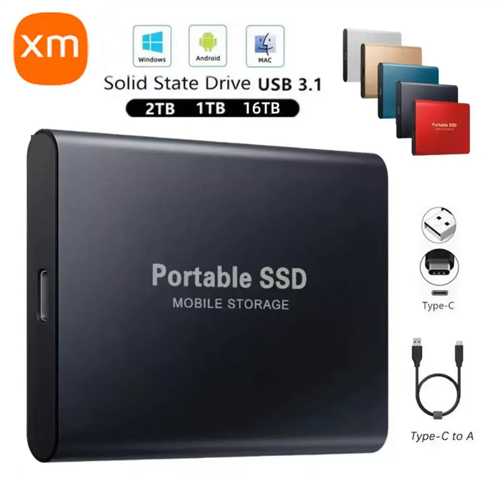 Внешний SSD-диск XMSJ 1 ТБ / 500 ГБ | AliExpress