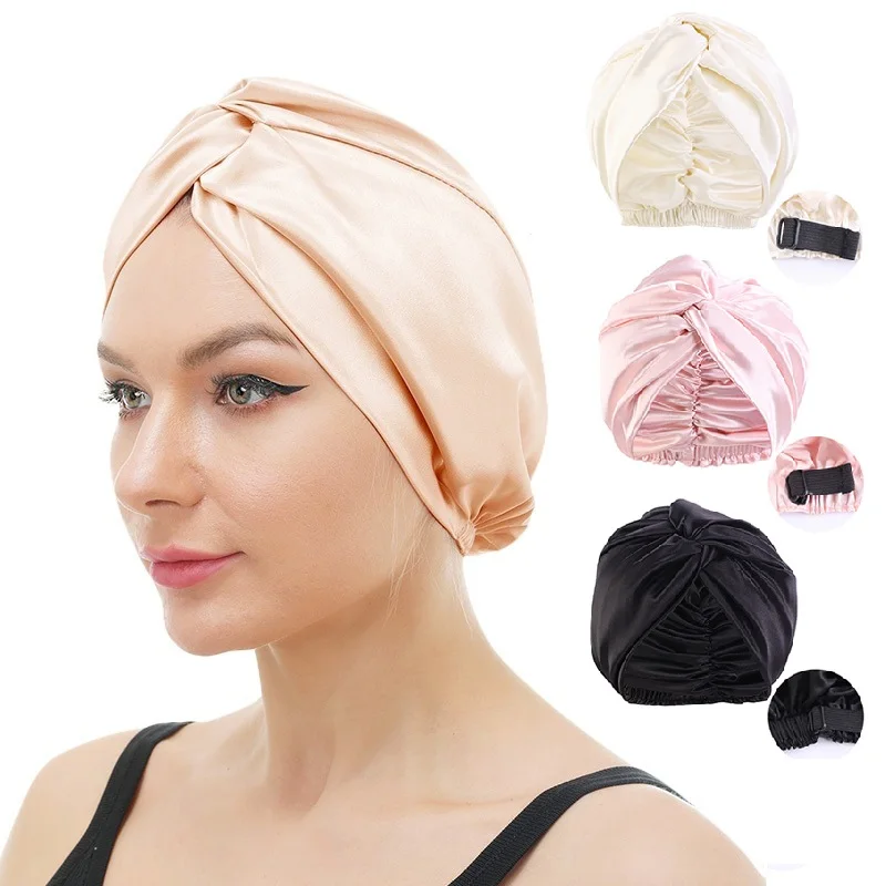 Шелковый атласный тюрбан GATHERTOP для женщин | AliExpress