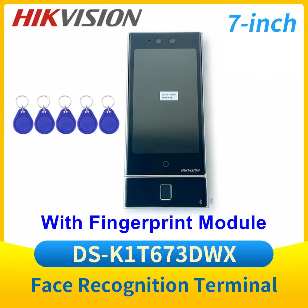 Hikvision DS-K1T673DWX 7-дюймовый видеодомофон с распознаванием лиц и ...