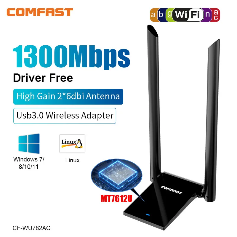 Адаптер Wi-Fi 3,0-Мбит/с, MT7612U/RTL8814AU | AliExpress