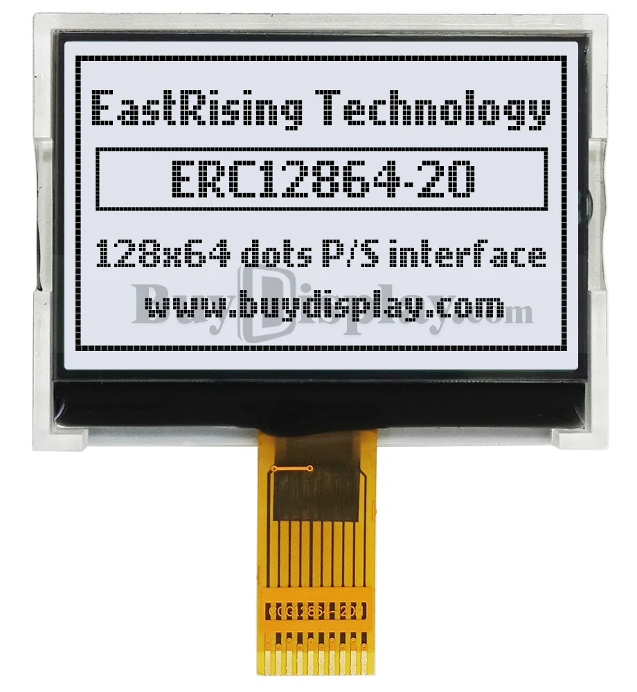 2-дюймовый черный на белом графический ЖК-дисплей COG 128x64 ST7567 Интерфейс SPI | AliExpress