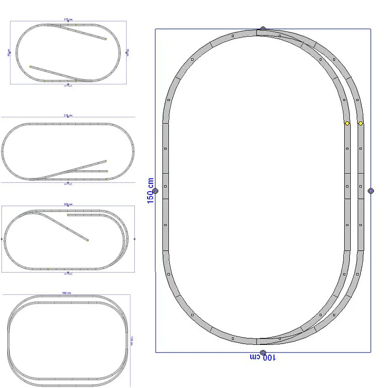 PIKO HO 1/87 Scale Track Set Various Options Available Perfect for ...