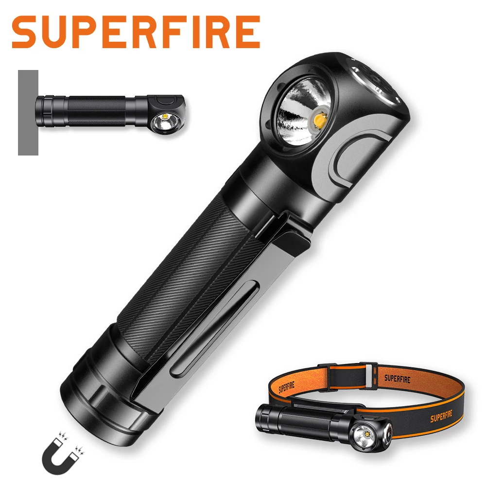 SUPERFIRE TH04 перезаряжаемый налобный фонарь | AliExpress