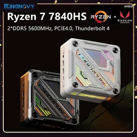 AOOSTAR GOD57 Cyber AMD Ryzen 5700U RGB Mini PC With To –, 55% OFF