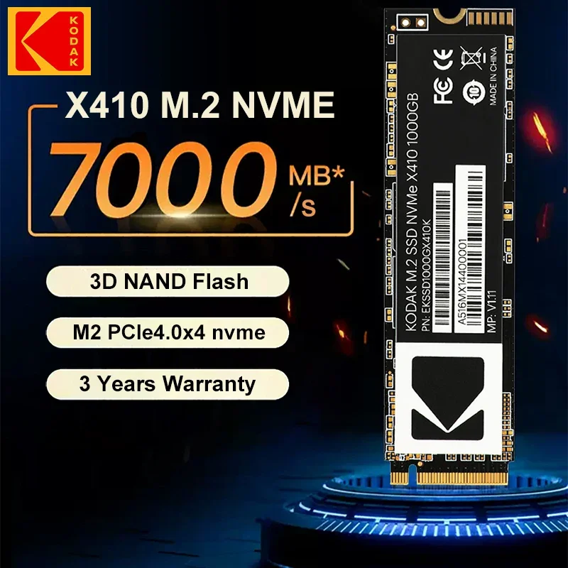 Твердотельный накопитель KODAK M.2 SSD, 1 ТБ, 7000 Мб/с, Gen4 NVMe M2 2280 PCIe4.0x4 | AliExpress