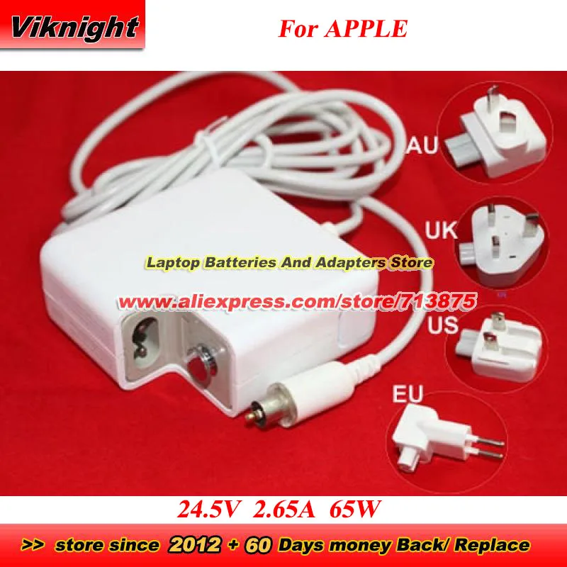 Оригинальный адаптер переменного тока 24,5 В, 2,65 А, 65 Вт для Apple ...