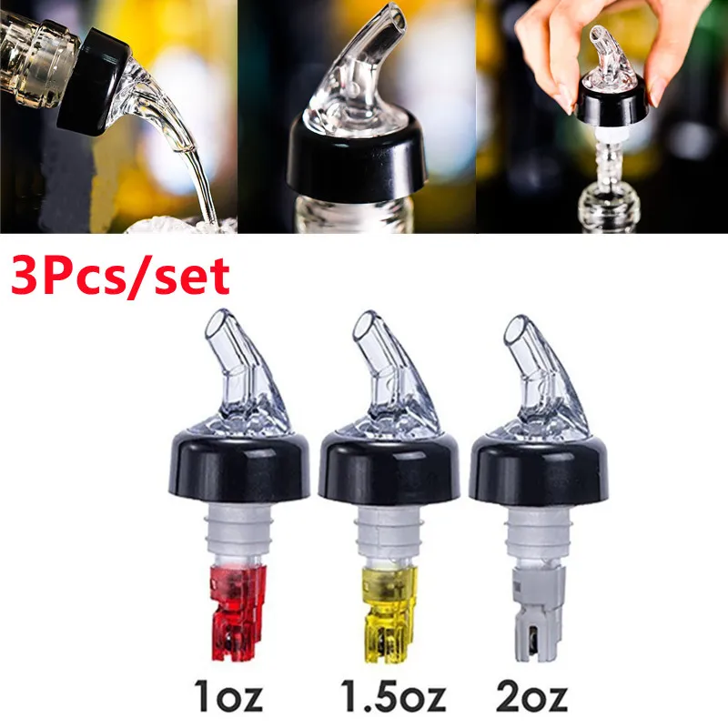3pcs/set 1oz+1.5oz+2oz Wine Aerating Pourer Spout Decanter Wine Aerator ...