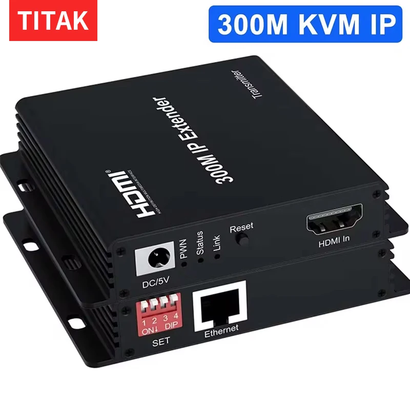 Кабель HDMI KVM-удлинитель 300-метровый HDMI KVM-удлинитель через IP ...