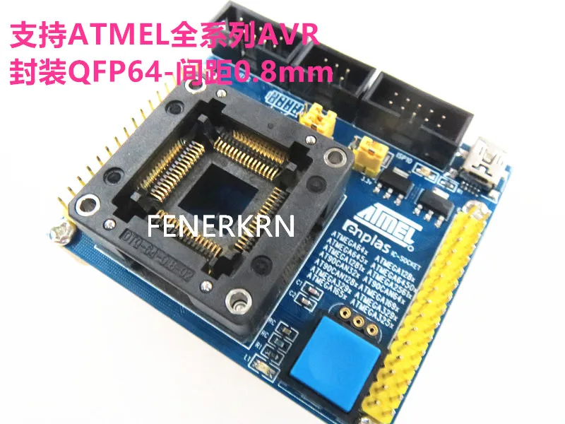 ATmega169 ATmega329 ATmega165 ATmega325 OTO-64-0.8-02 шаг 0,8 мм IC ...