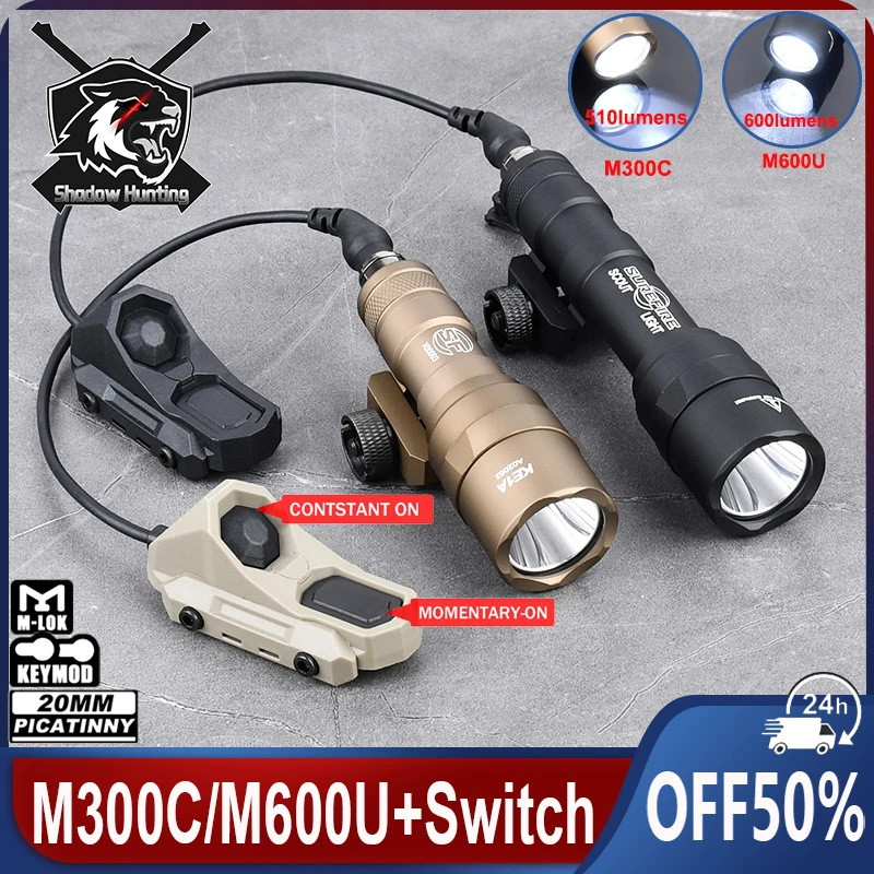 WADSN Surefire M600U 600 люмен Scout фонарик SF M300C 400 люмен ...