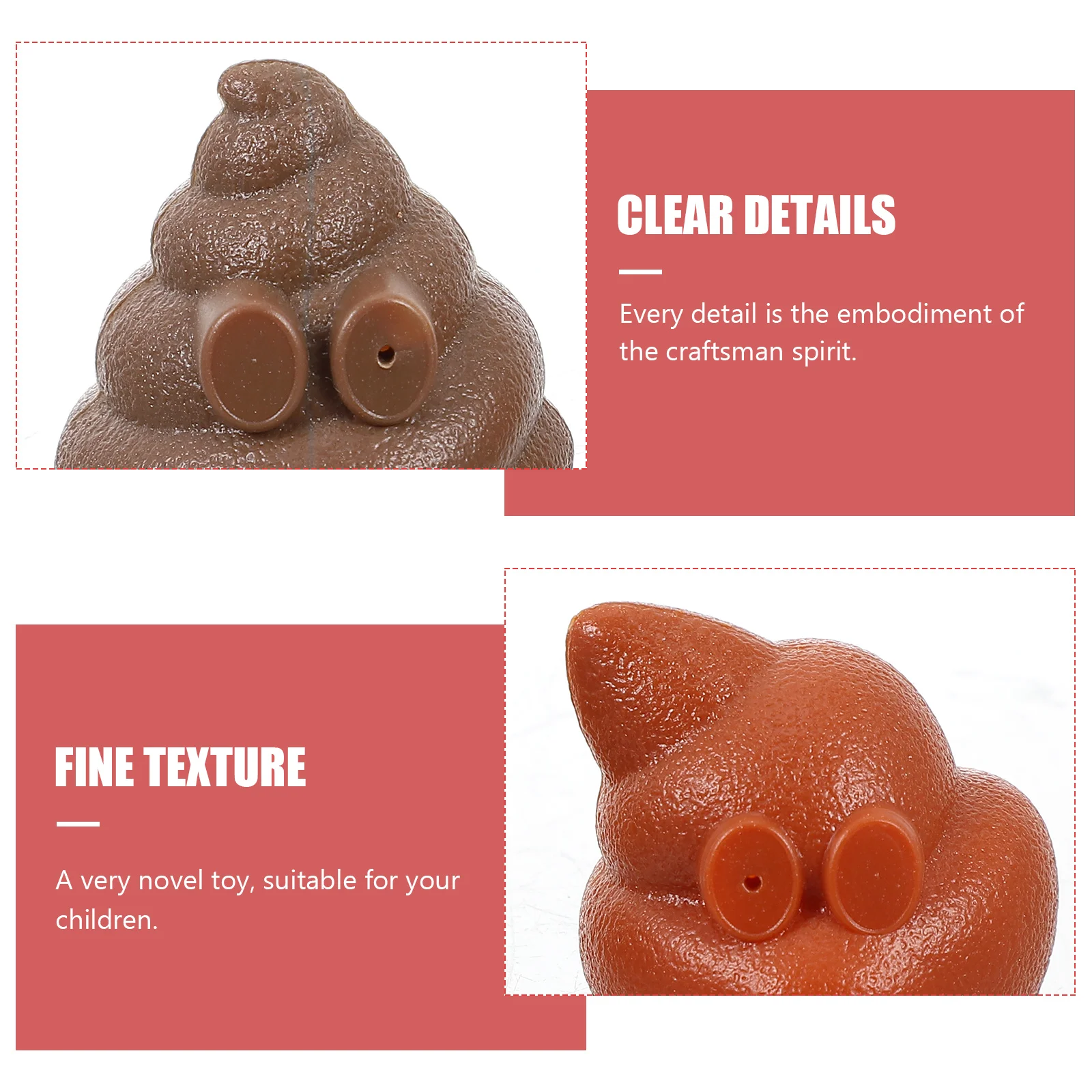 40 Pcs Poop Toys Funny Shape Head Tossing Plaything Kids Educational ...