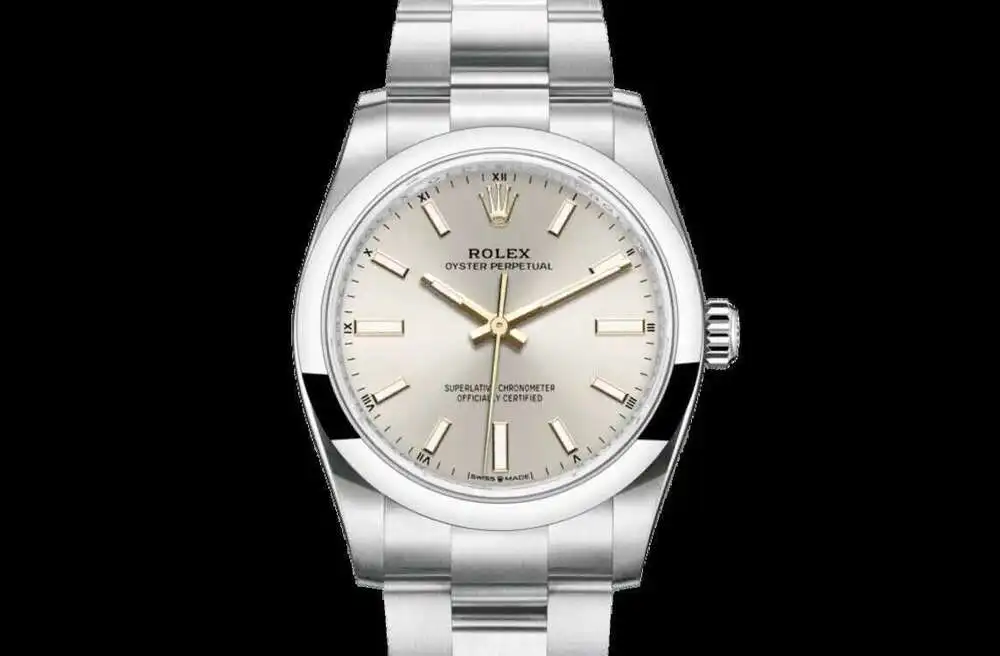 Копия Rolex Oyster Perpetual Datejust 34 серебристого цвета | AliExpress