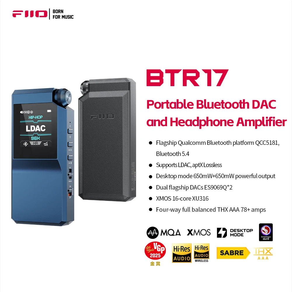 FiiO BTR17 Усилитель для наушников Bluetooth | AliExpress