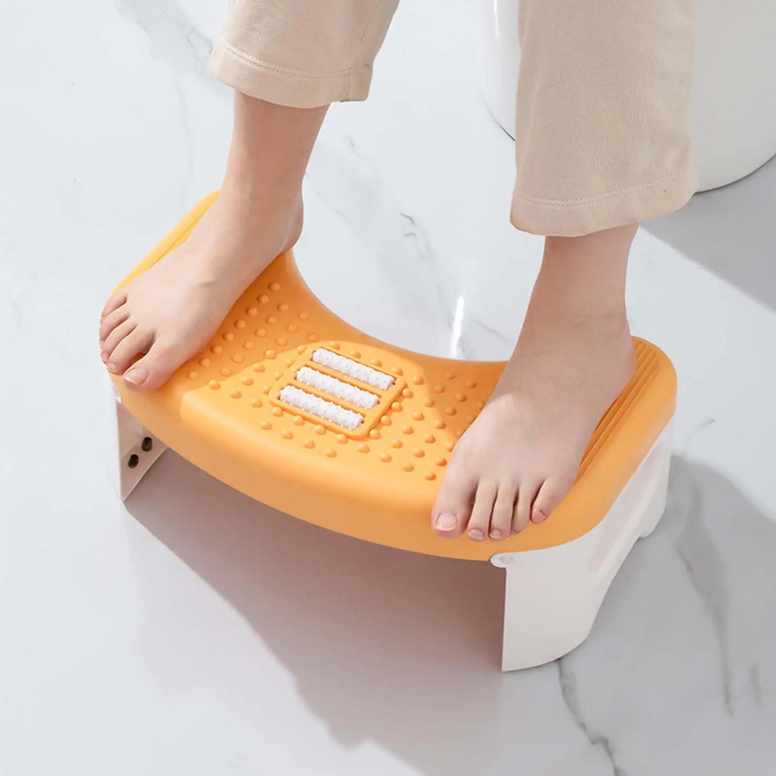 Portable Foldable Toilet Stool Sitting Posture Foot Stool Folding Poop ...