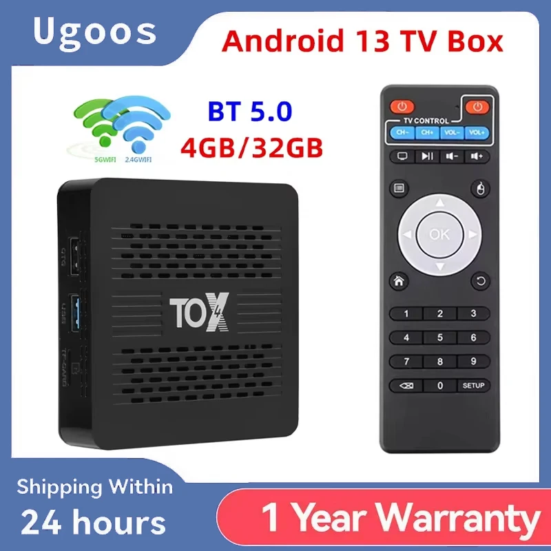 UGOOS TOX4 Smart TV бокс Android 13 4/32 ГБ | AliExpress