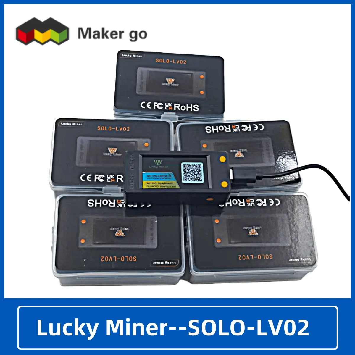 Bitcoin Lucky Miner SOLO-LV02 QSZNTEC ЖК-дисплей | AliExpress