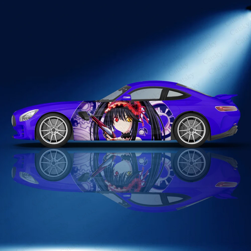 Kurumi Tokisaki anime girl Car side graphic modified racing car SUV ...