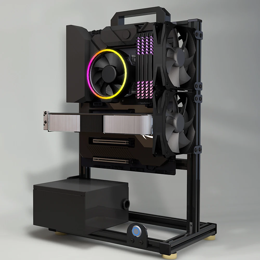 Powerhouz Store-DIY Gamers Cabinet MOD ITX MATX PC Case Open Frame ...